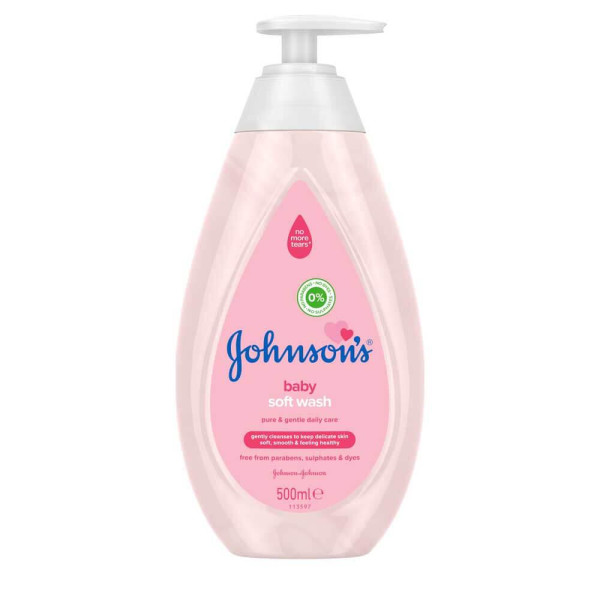 Johnsons Baby Soft Wash 500 mL